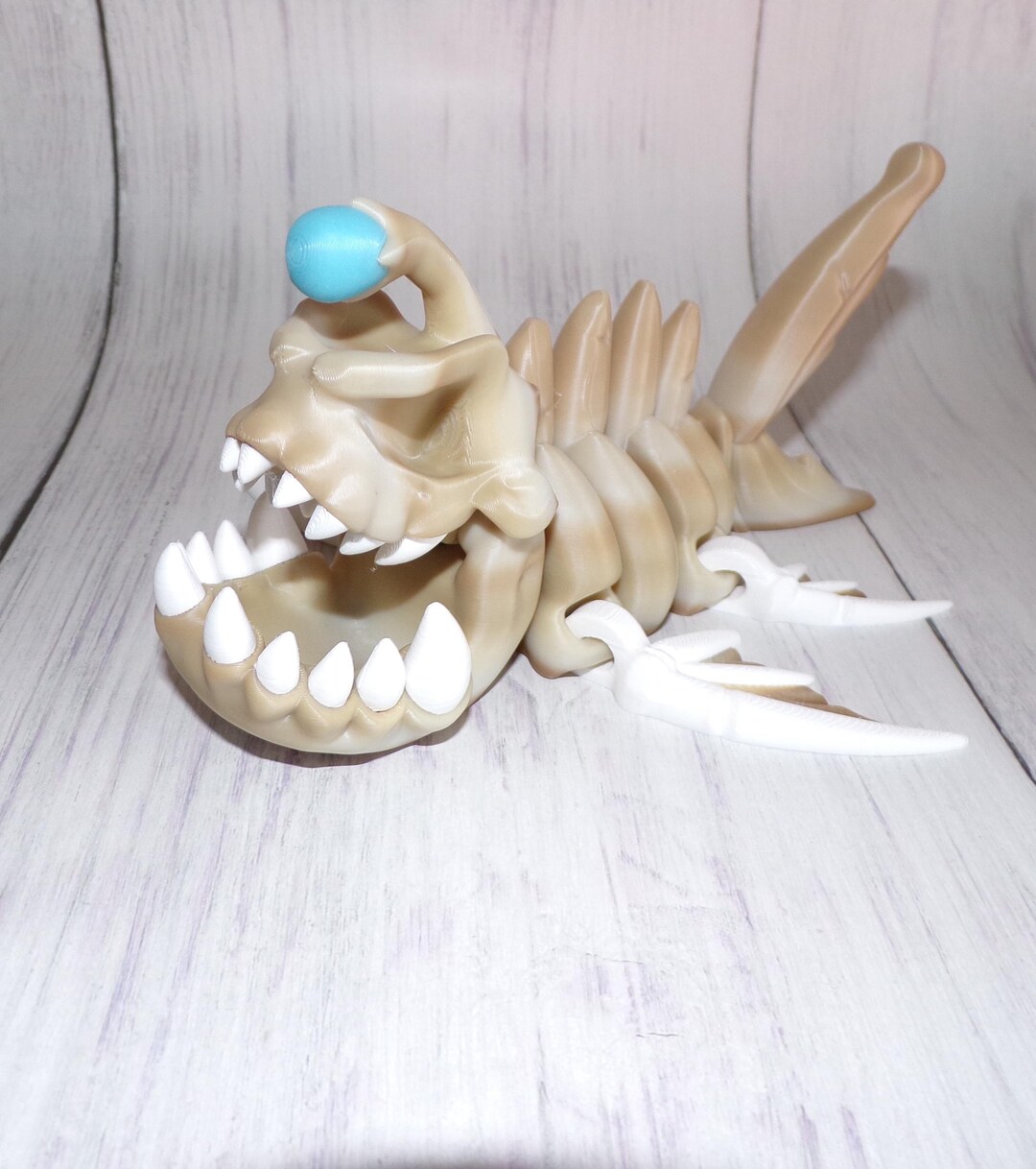 Angler Fish-3d Printed Articulated Flexi Fidget-free Shipping - Etsy