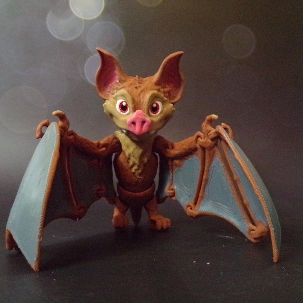 3d Print Articulated Bat - Etsy