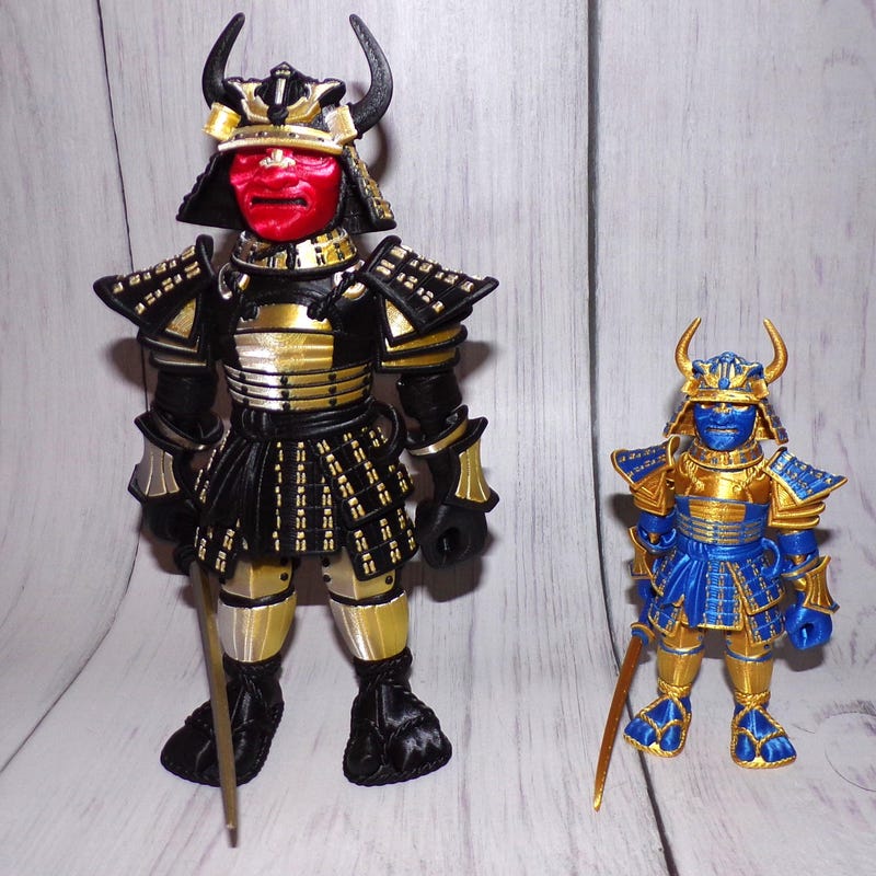 Samurai 3d Articulated - Etsy
