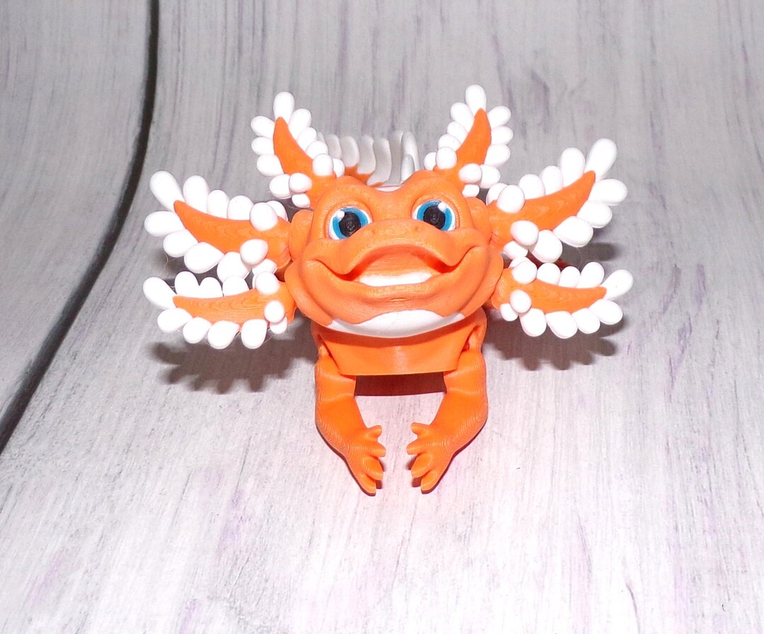 Dandy Candy Axolotl 3D Printed Articulated Figurine- Free Shipping - Etsy