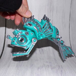 Cyber Fish 3D Printed Articulated Figurine Free Shipping-awesome Gift ...