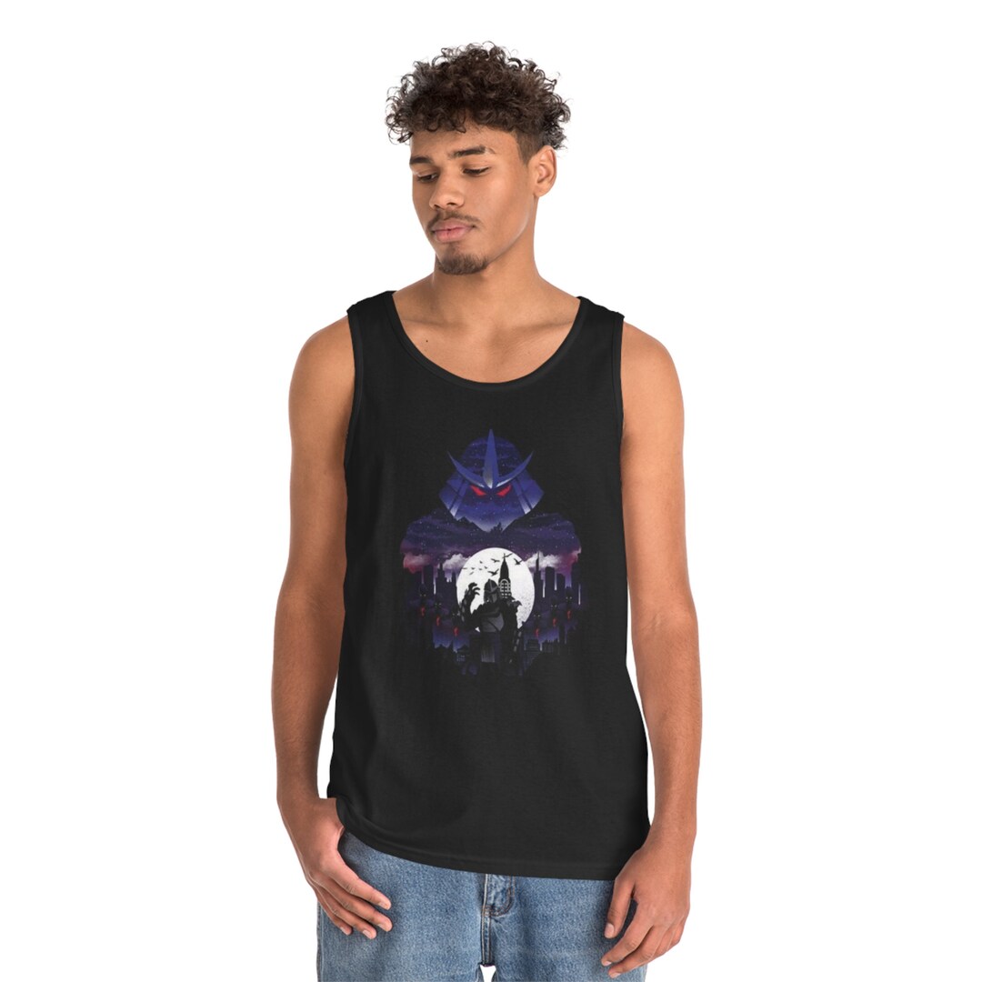 Mens Tmnt Shredder Silhouette Turtles Heavy Cotton Tank Top - Etsy