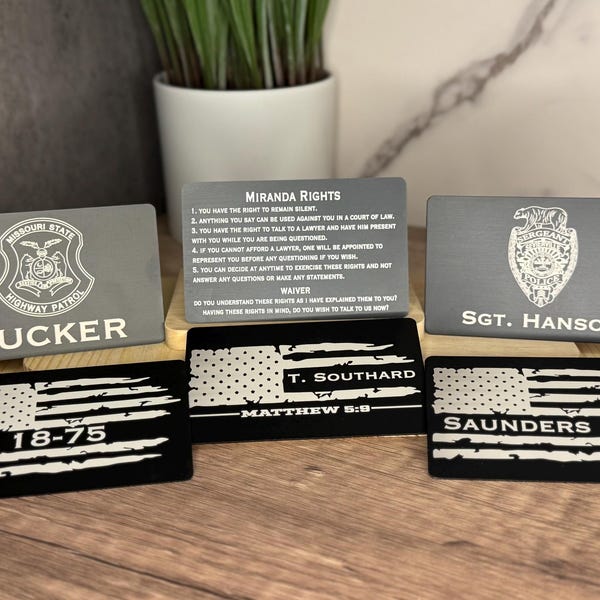 Miranda Rights Cards - Etsy