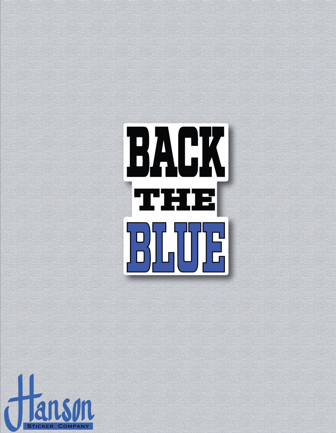 Back the Blue Vinyl Sticker - Etsy