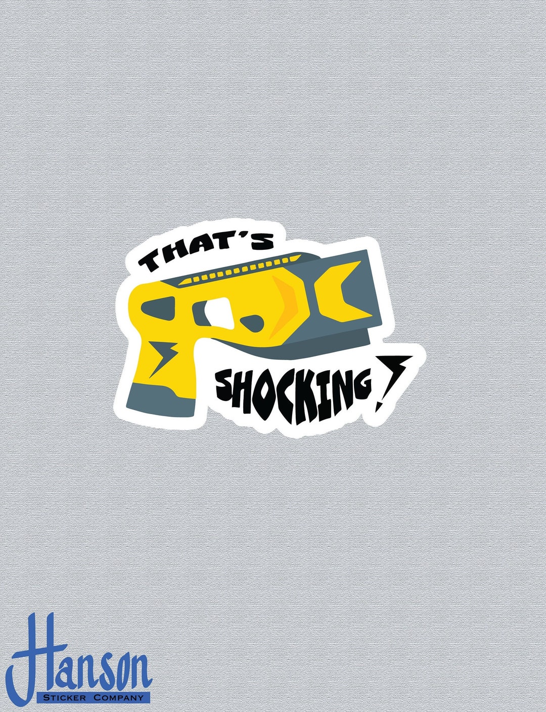 Stun Gun Vinyl Sticker - Etsy