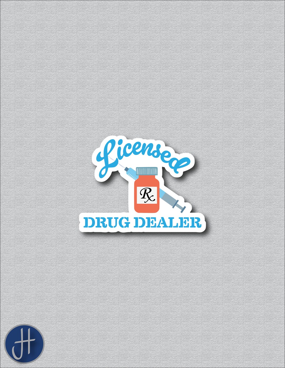 Licensed Drug Dealer Vinyl Sticker - Etsy