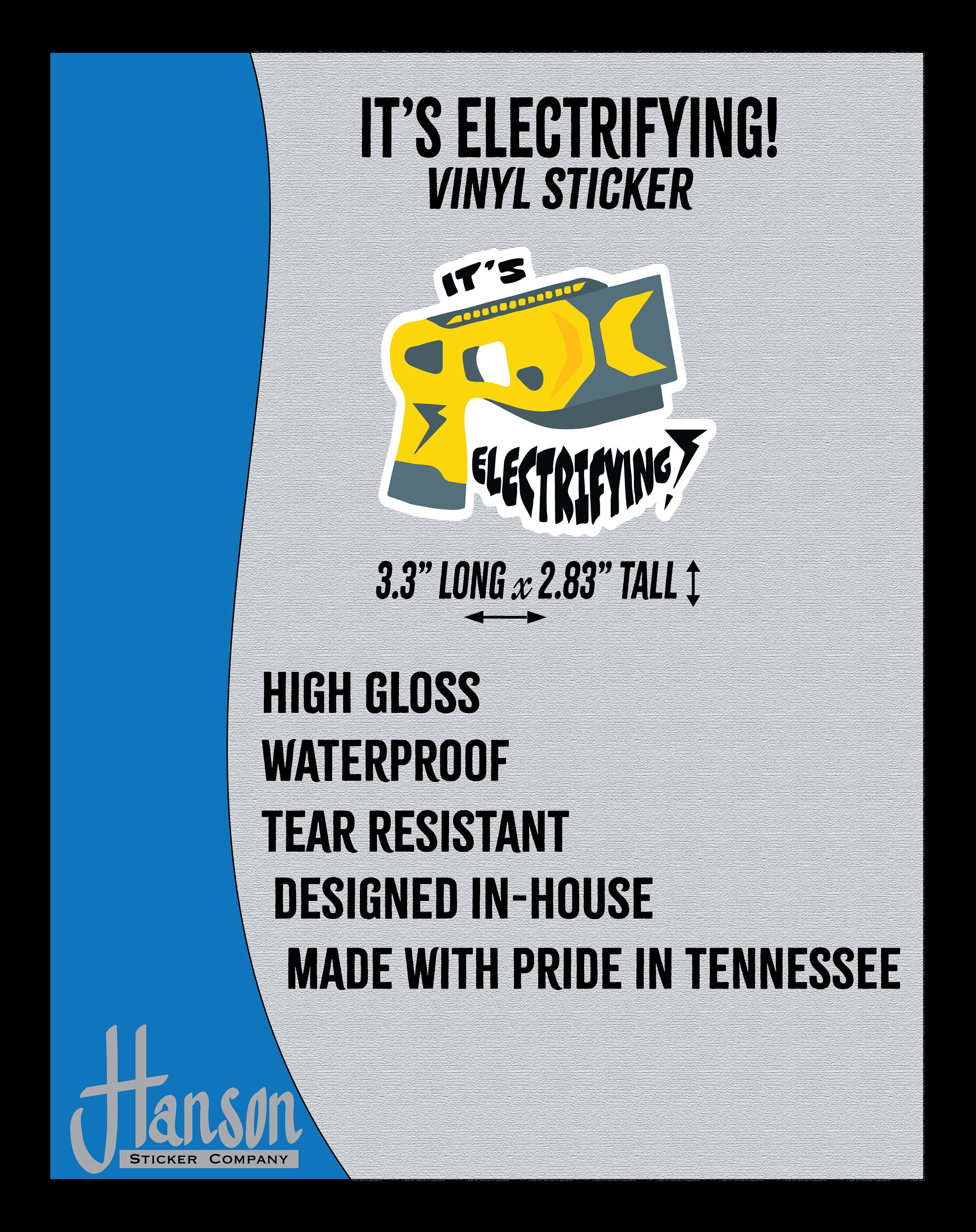 Stun Gun Vinyl Sticker - Etsy