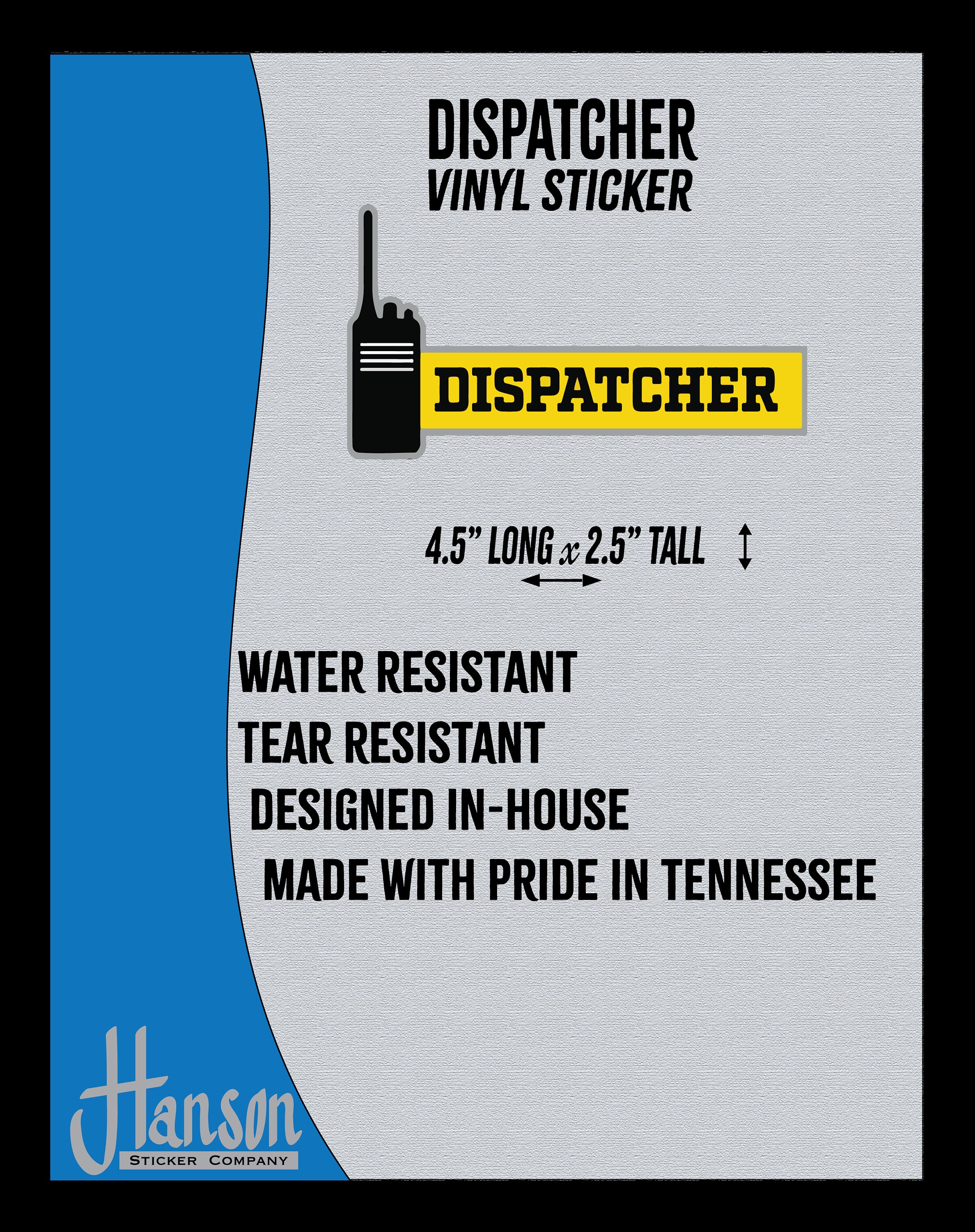 Dispatcher Vinyl Sticker - Etsy