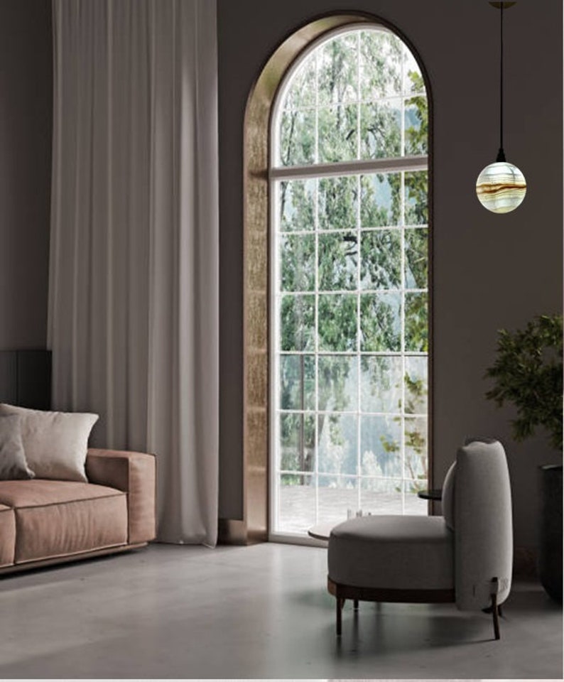 Amber White Alabaster Ceiling Pending, Light Esphere Fixture, Pendant ...