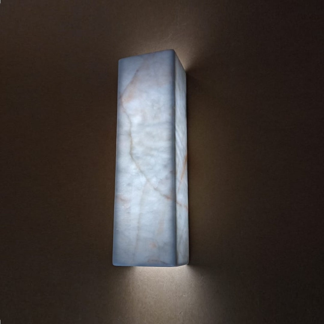 Alabaster Lamp, Wall Lighting, Alabaster Wall Sconce, Decorative ...
