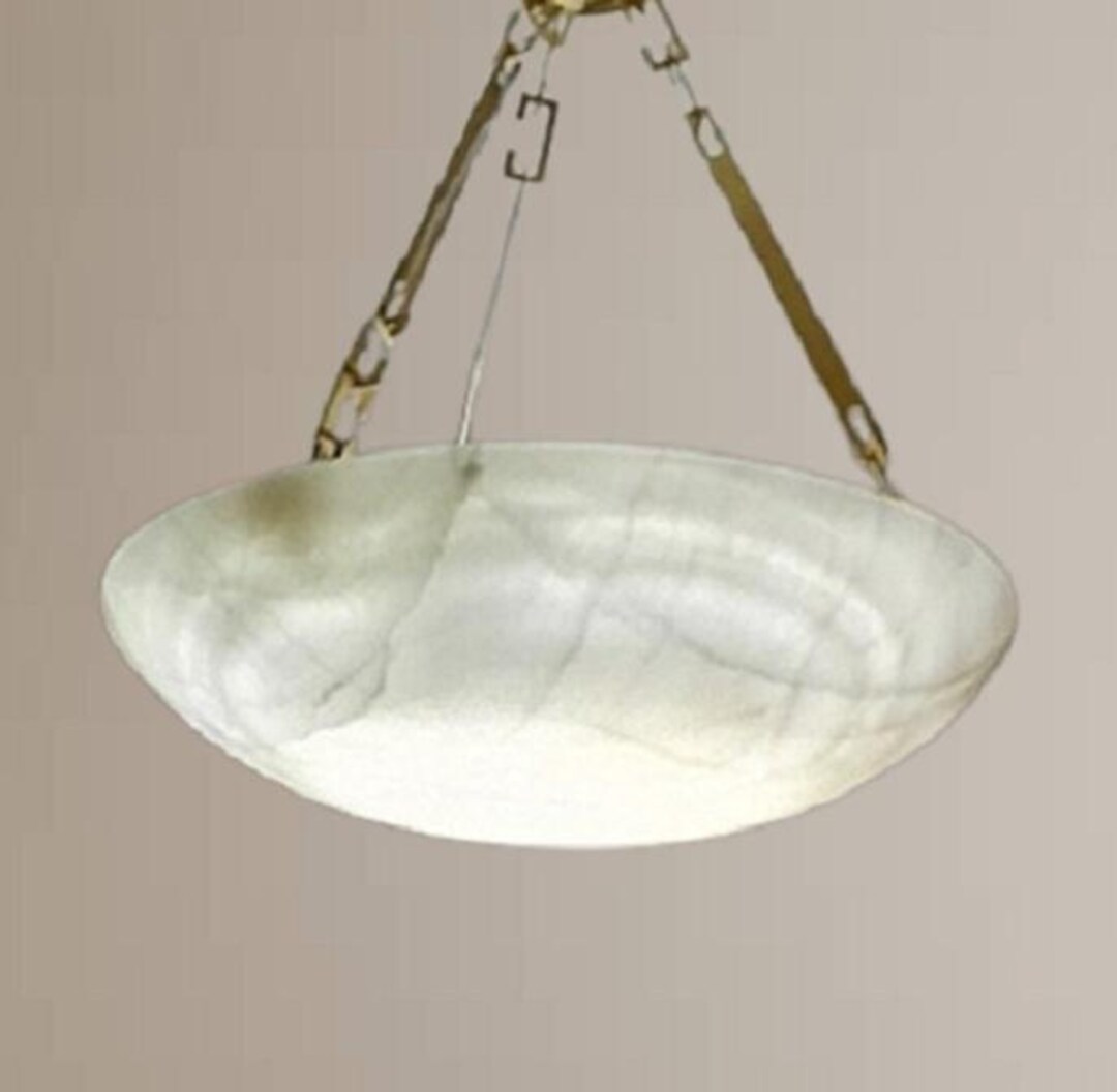 Honey White Alabaster Light Fixture, Alabaster Chandelier Italian ...
