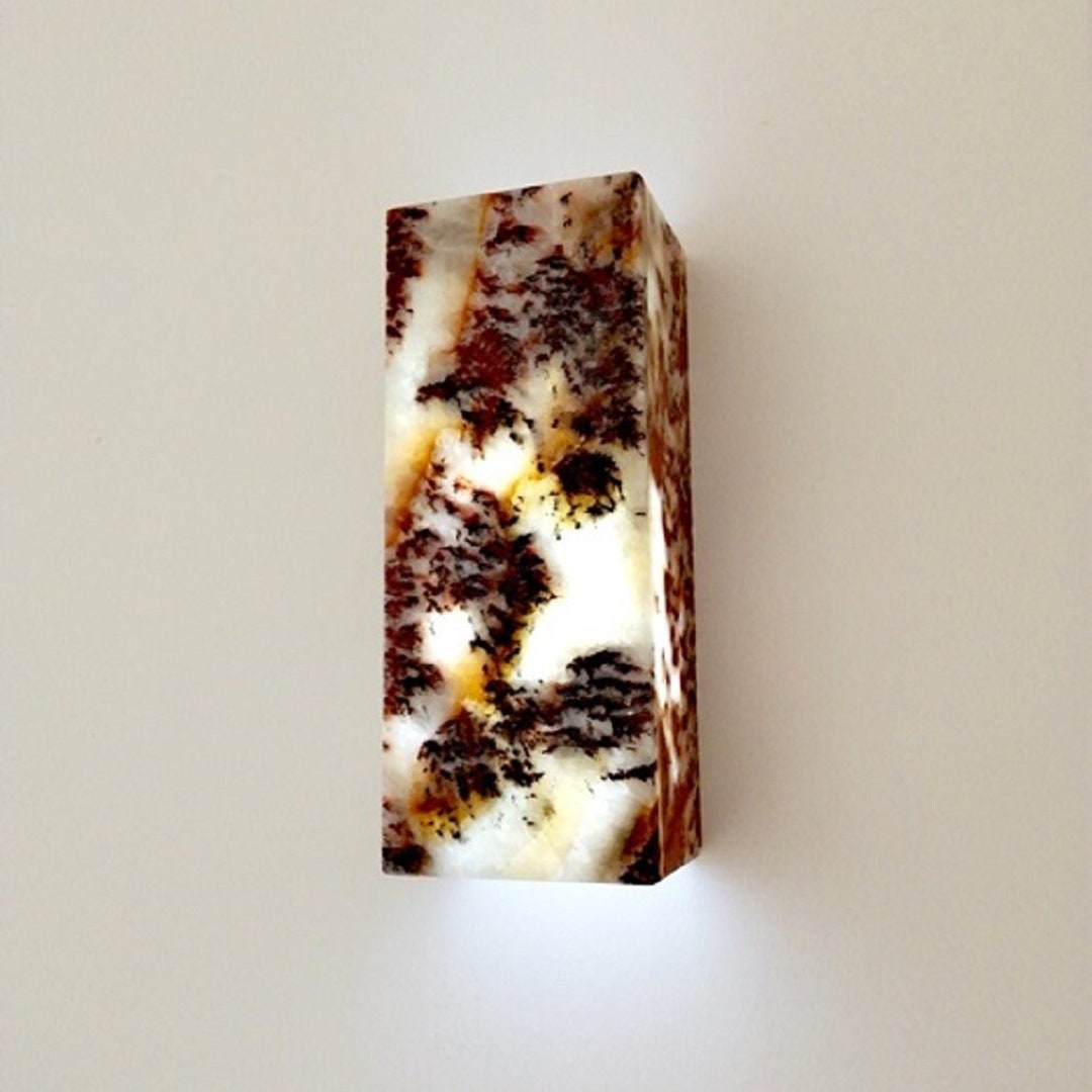 Exotic Red Alabaster Lamp Wall Lighting, Wall Sconce, Decorative ...