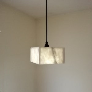 Amber Crystal White Alabaster Ceiling Pending Light Esphere Fixture ...