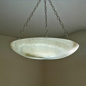 Honey White Alabaster Chandelier, Italian Alabaster Lamp, Marble ...