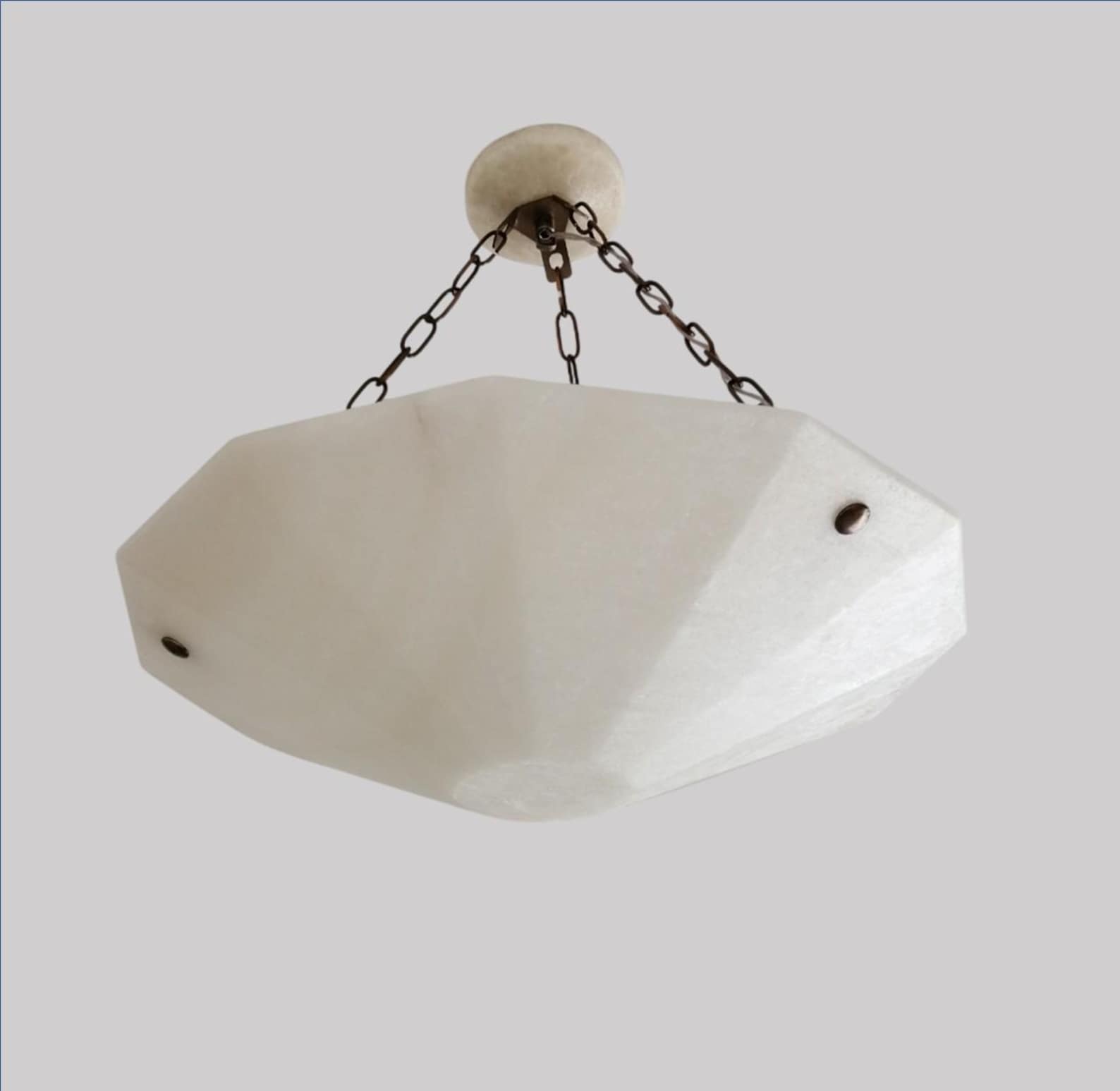 Handcrafted Alabaster Ceiling Light, Italian Marble Pendant Lamp - Etsy