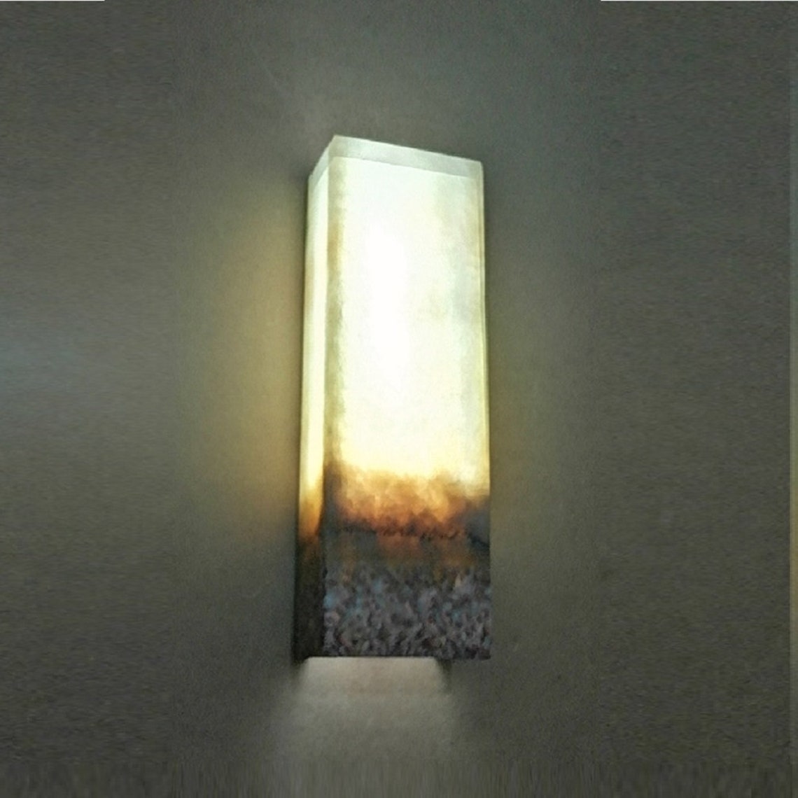 Alabaster Wall Sconce Lighting, Modern Wall Lamp, Stone Lighting ...