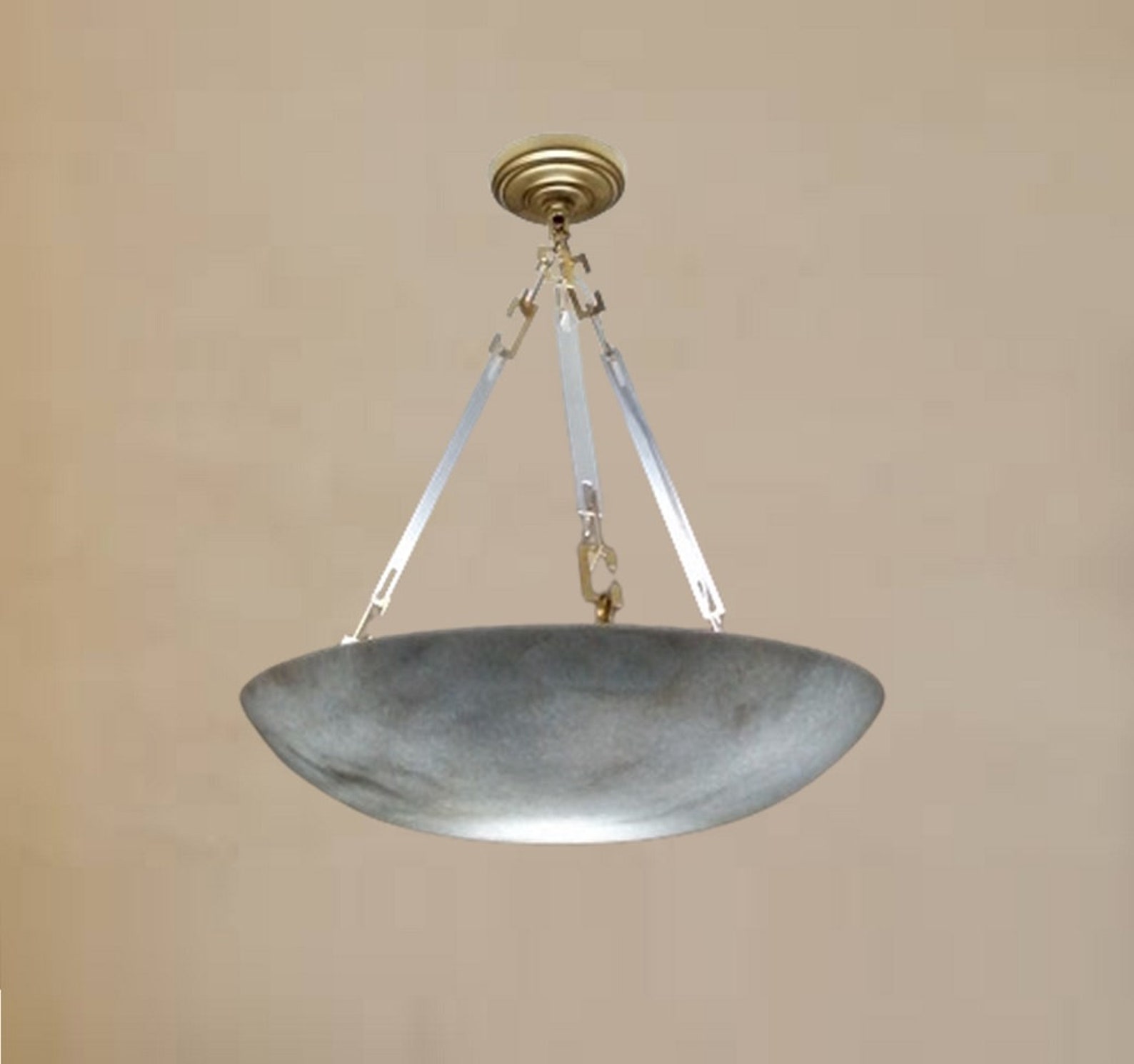 White Salt Italian Alabaster Lamp, Marble Pendant Light, Alabaster ...