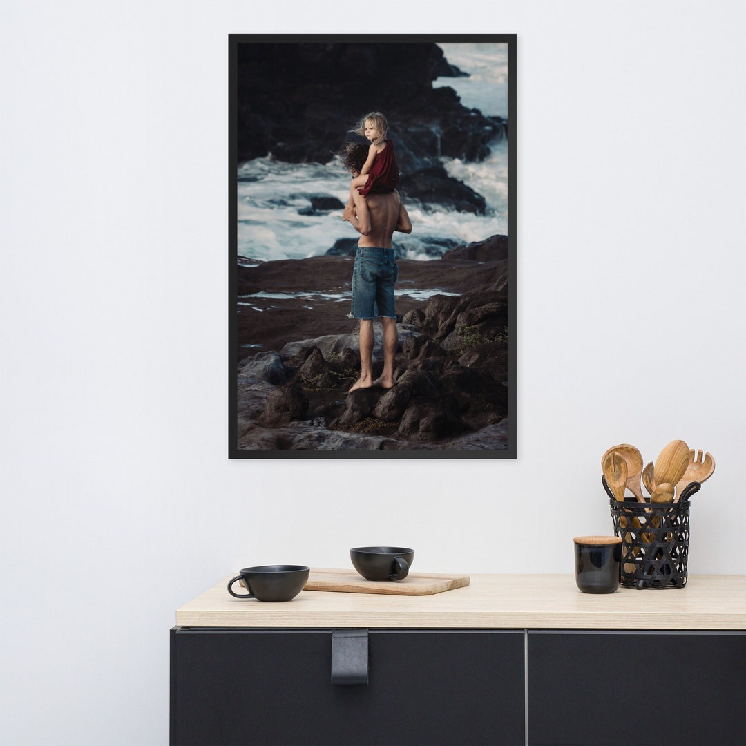 Coastal Surf Portrait Photograph Framed Print Ocean Waves West Coast - Etsy