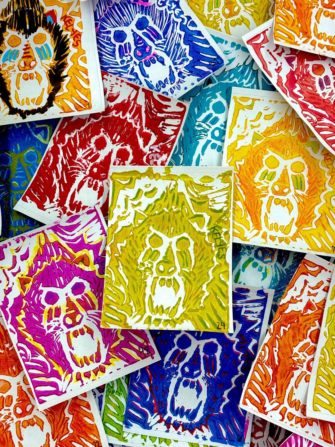 MAD MANDRILL Sticker | Unique Handmade Sticker - Etsy