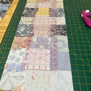 Potato Chip Quilt Pattern: Easy QAYG Scrap Quilt Tutorial (PDF Download ...