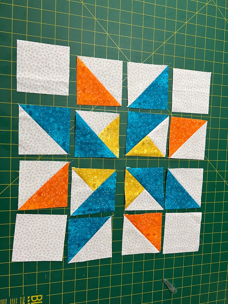 Pinwheel Star Block Pattern... SUPER SUPER SIMPLE - Etsy