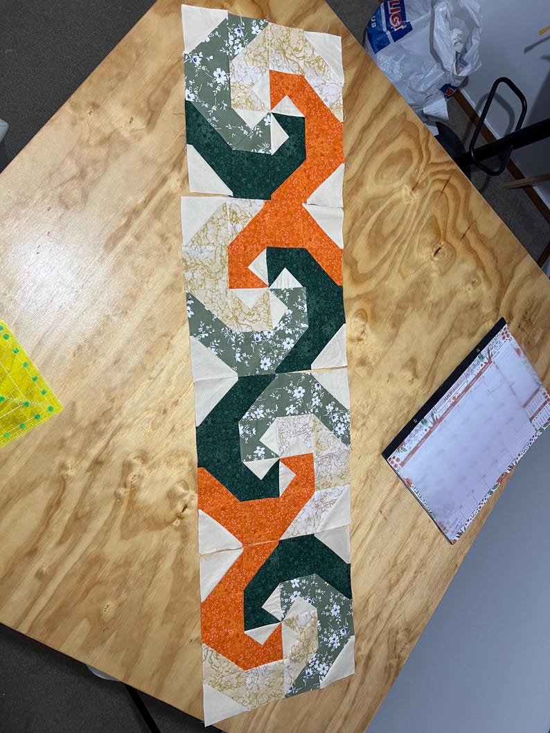 Vortex Quilt Block Pattern: Easy Step-by-step Video Tutorial (PDF Download, 3 Sizes - Etsy Australia