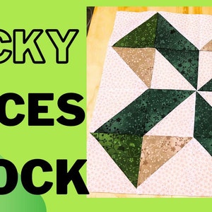 Stunning Lucky Piece Quilt Block Pattern - Etsy