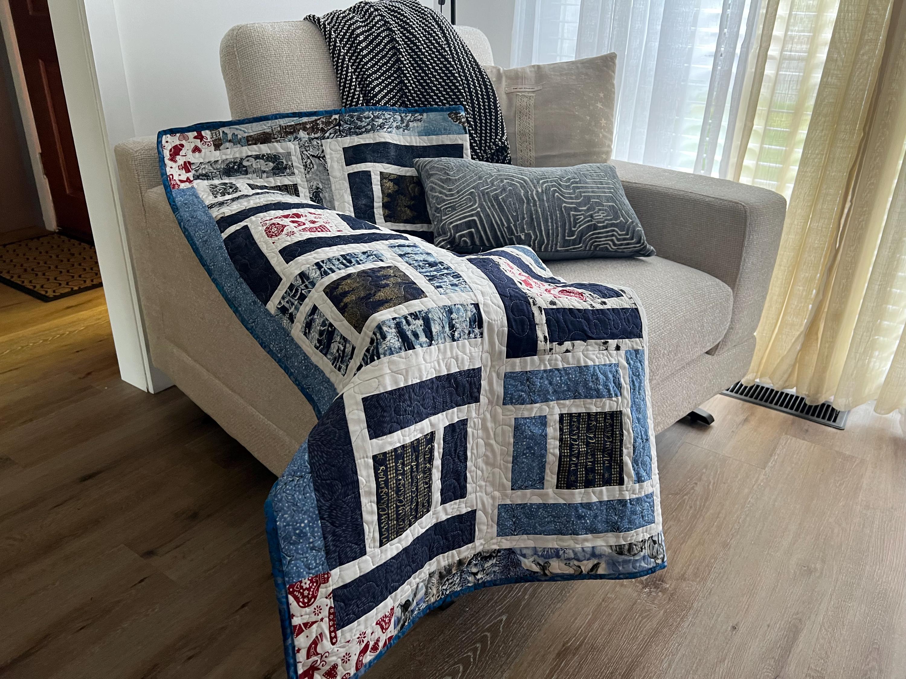 Modern Log Cabin Quilt Pattern: Easy Simple Step by Step Video Tutorial ...