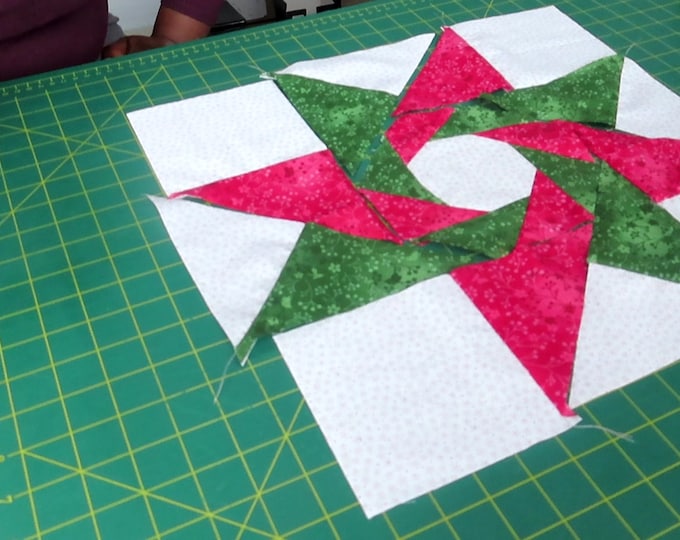 Spinning Star Quilt Block Pattern: Easy Step-by-step Instructions (PDF ...