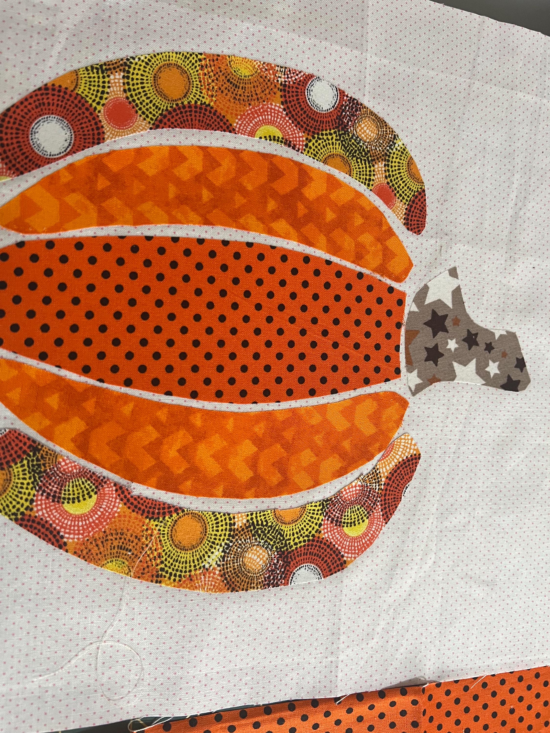 Fall Pumpkin Halloween Table Runner Pattern. One of a Kind Handmade ...