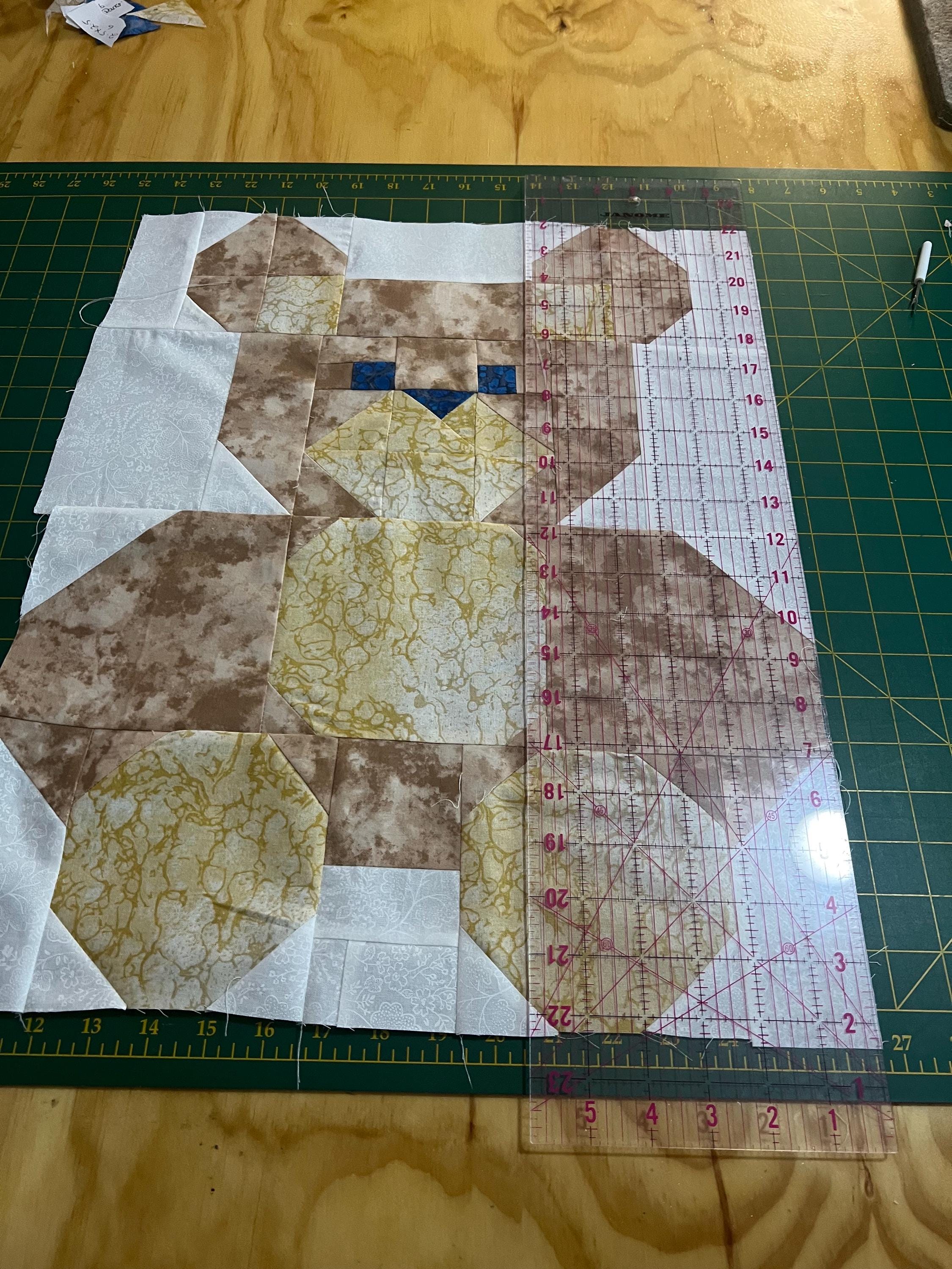 Teddy Bear Baby Quilt Pattern: Beginner-friendly Patchwork (PDF ...