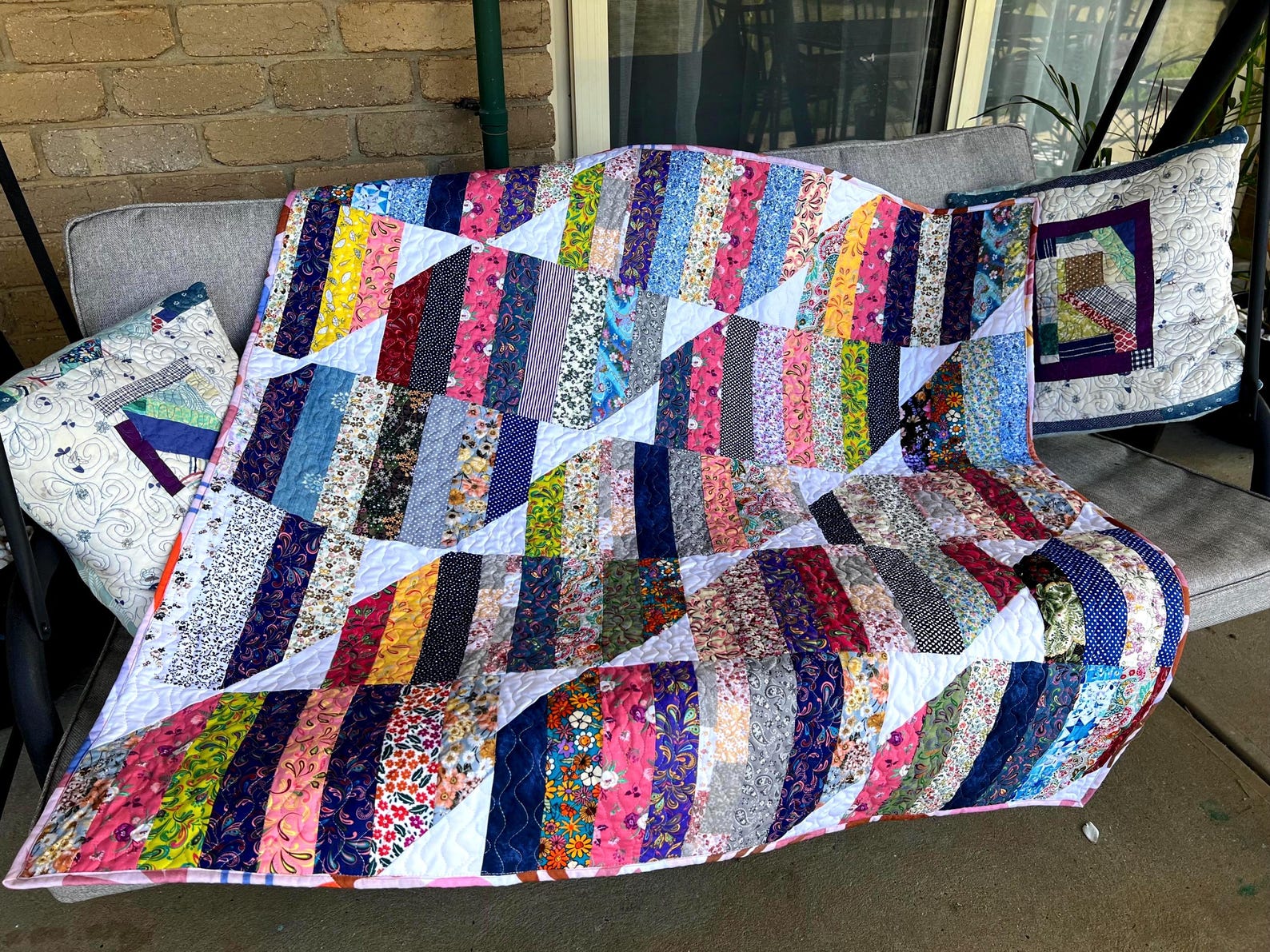 Strips Quilt Pattern PDF Stripe Quilting Design Beginner Friendly Quilt ...