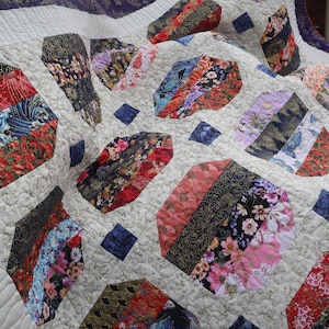 Japanese Lantern Quilt Pattern: Printable PDF With Video Tutorial - Etsy