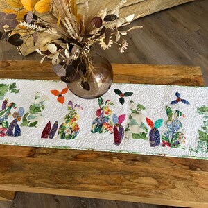 Easter Bunny Table Runner Pattern – PDF Sewing Quilt Tutorial – Spring ...