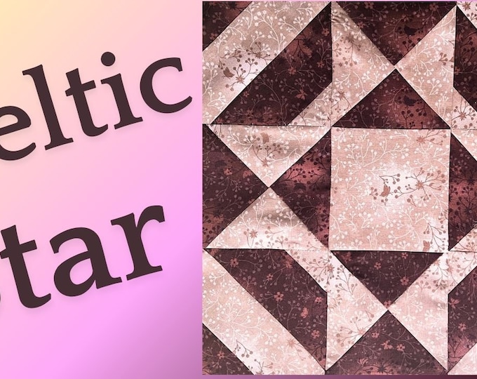 Digital PDF Quilt Block Pattern|faceted Star Quilt Block Pattern|modern ...