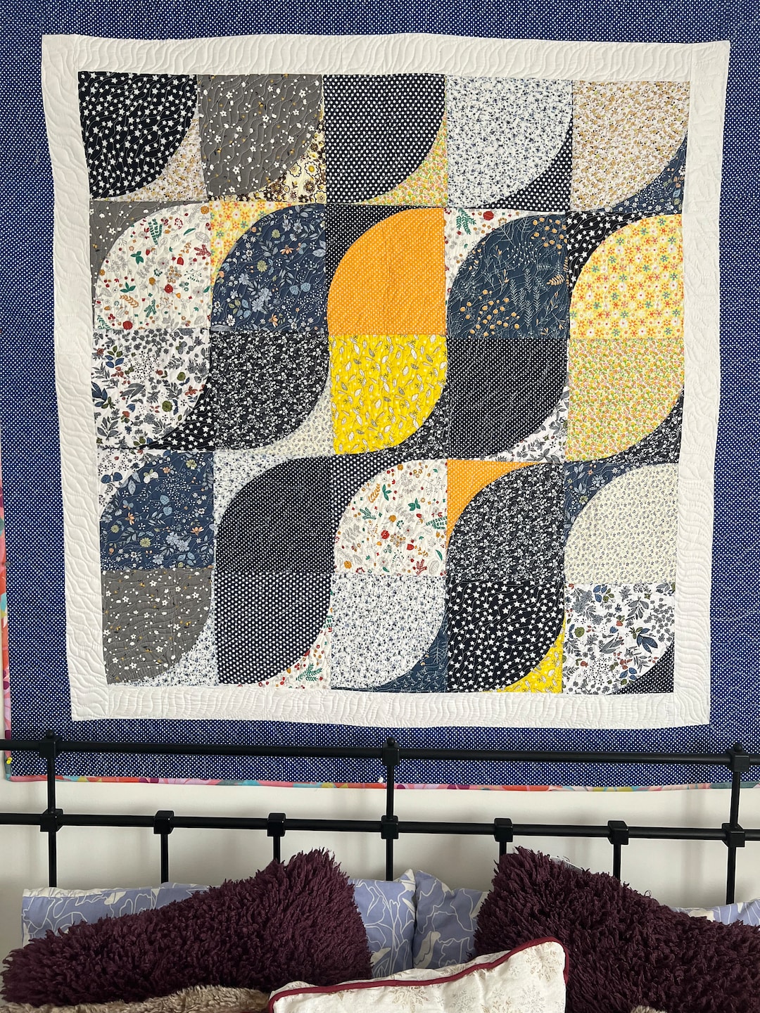 Waves Wall Art Quilt Use This Beautiful Quilt as Wall Art to Upscale ...