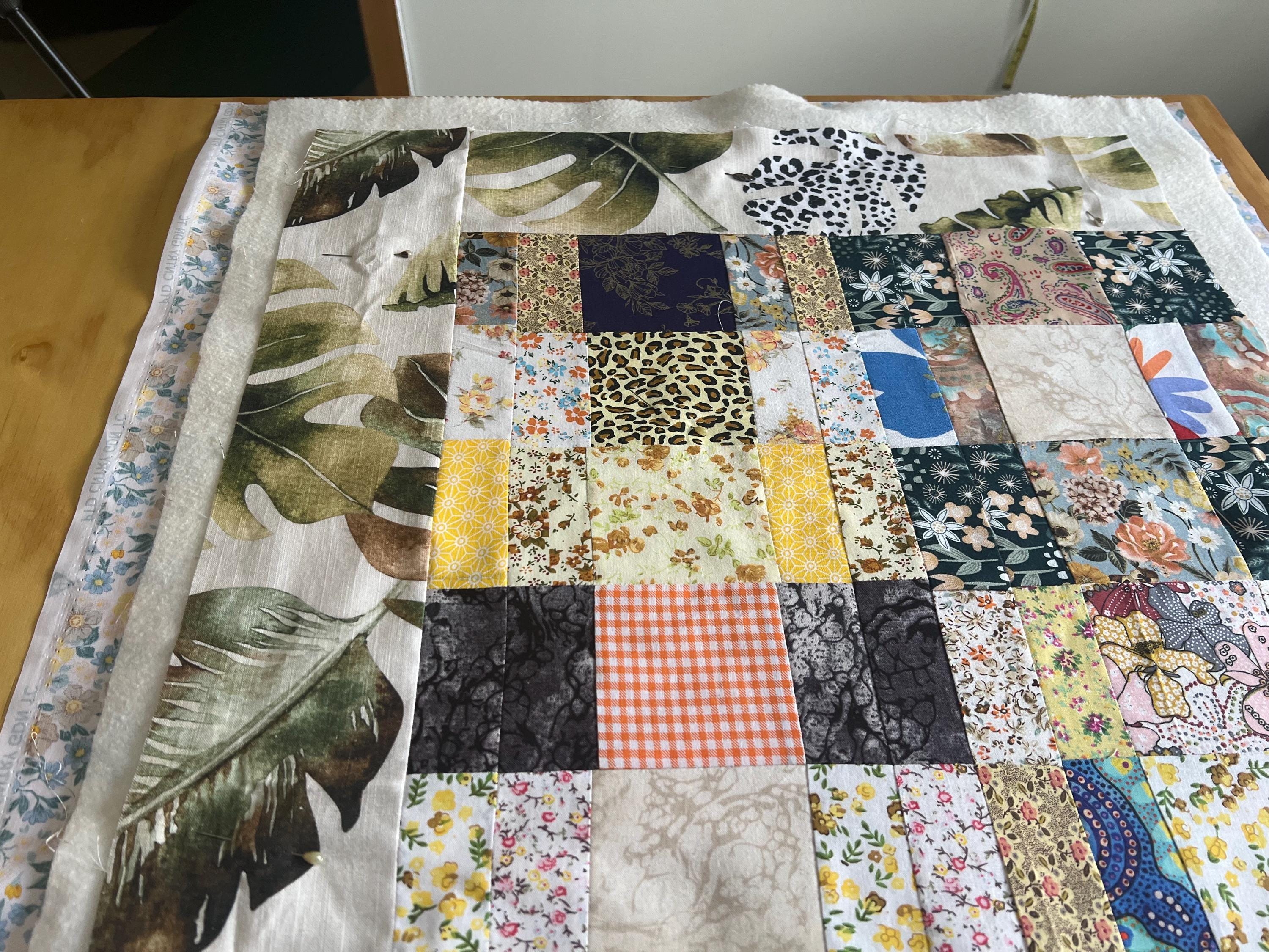 Potato Chip Quilt Pattern: Easy QAYG Scrap Quilt Tutorial (PDF Download ...