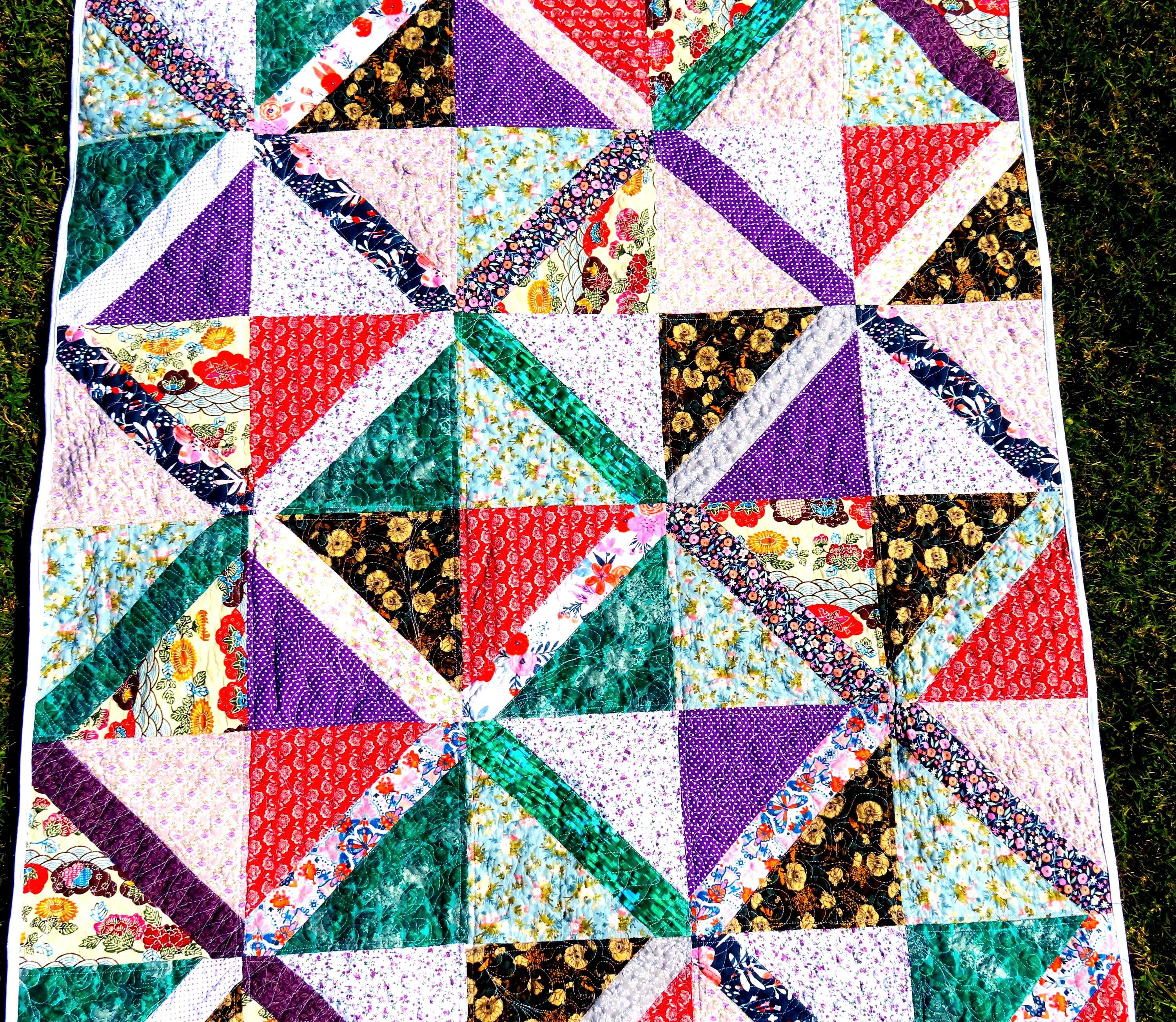 Layer Cake Quilt Pattern: Crisscross QAYG, Beginner Friendly (PDF ...