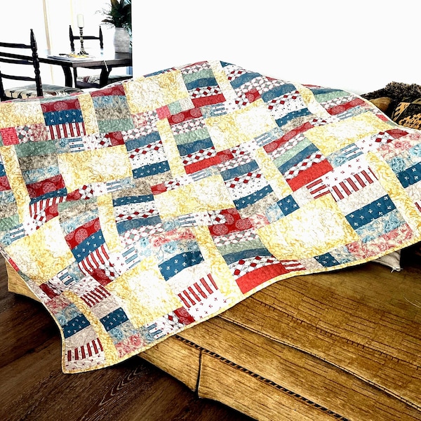 Strip Quilt Pattern - Etsy