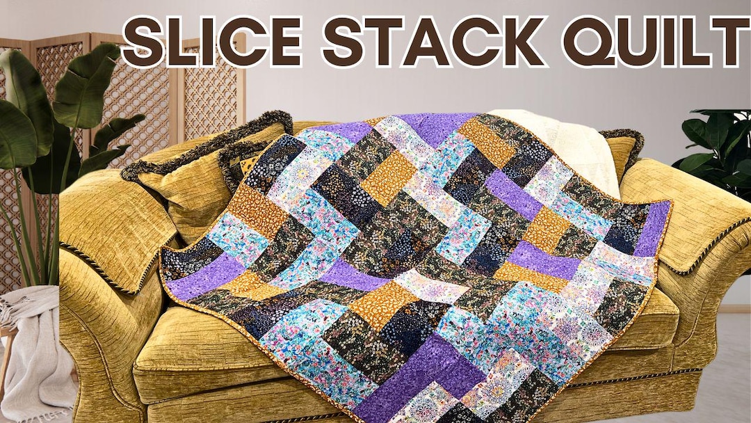 Layer Cake Sliced Stack Quilt Pattern: Fast Beginner Project (PDF) - Etsy