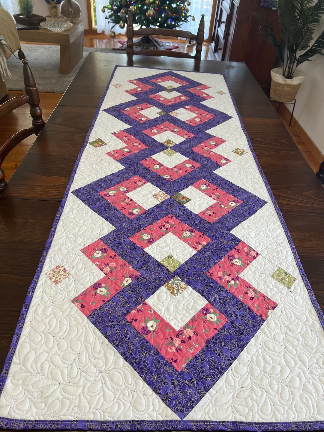 Easy Table Runner Pattern Quick Beginner Friendly Quilted Table Runner ...