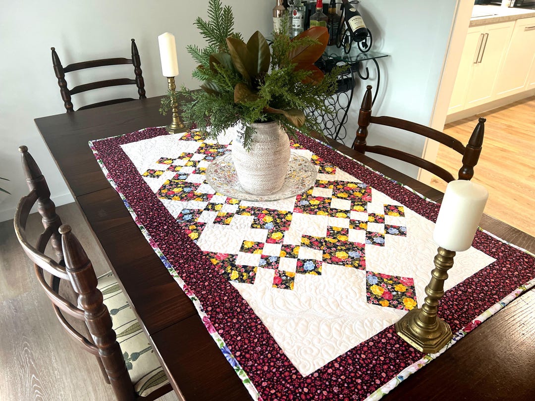 Disappearing Pattern Four Patch Table Quilt/ Runner Pattern - Etsy