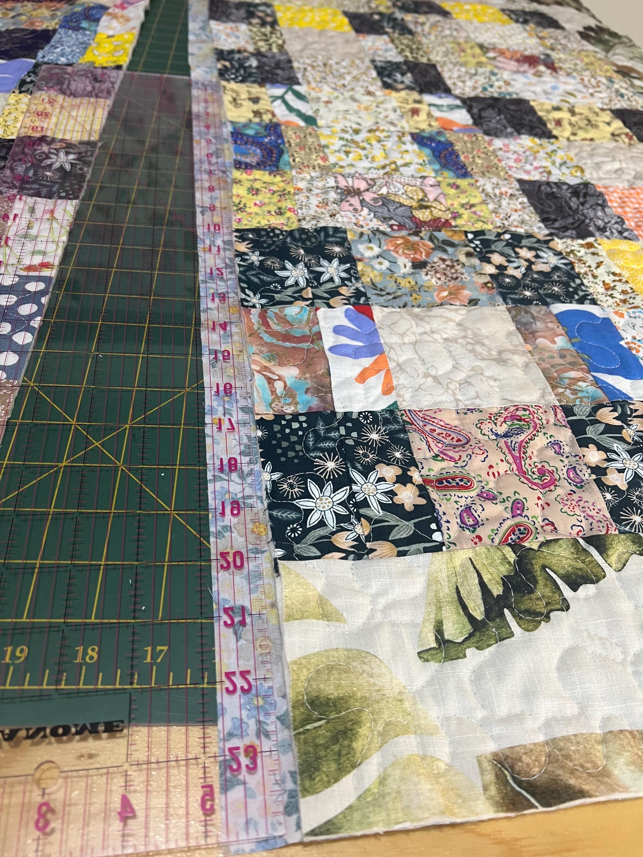 Potato Chip Quilt Pattern: Easy QAYG Scrap Quilt Tutorial (PDF Download ...