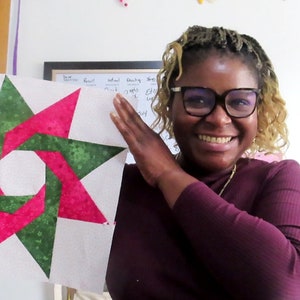 Spinning Star Quilt Block Pattern: Easy Step-by-step Instructions (PDF ...