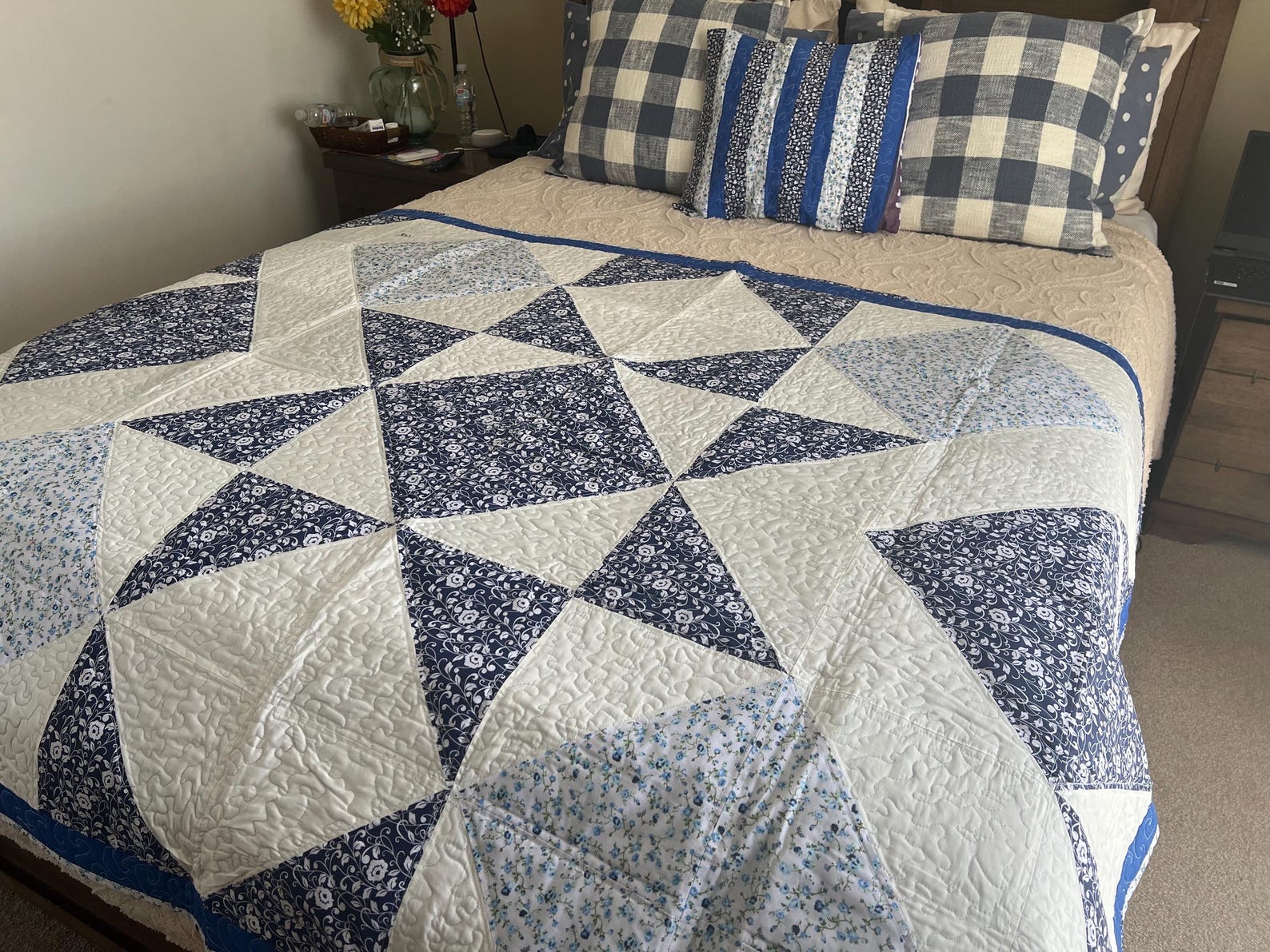 Diamond STAR QUILT PATTERN Easy Step by Step Pattern for Anyone Wishing ...