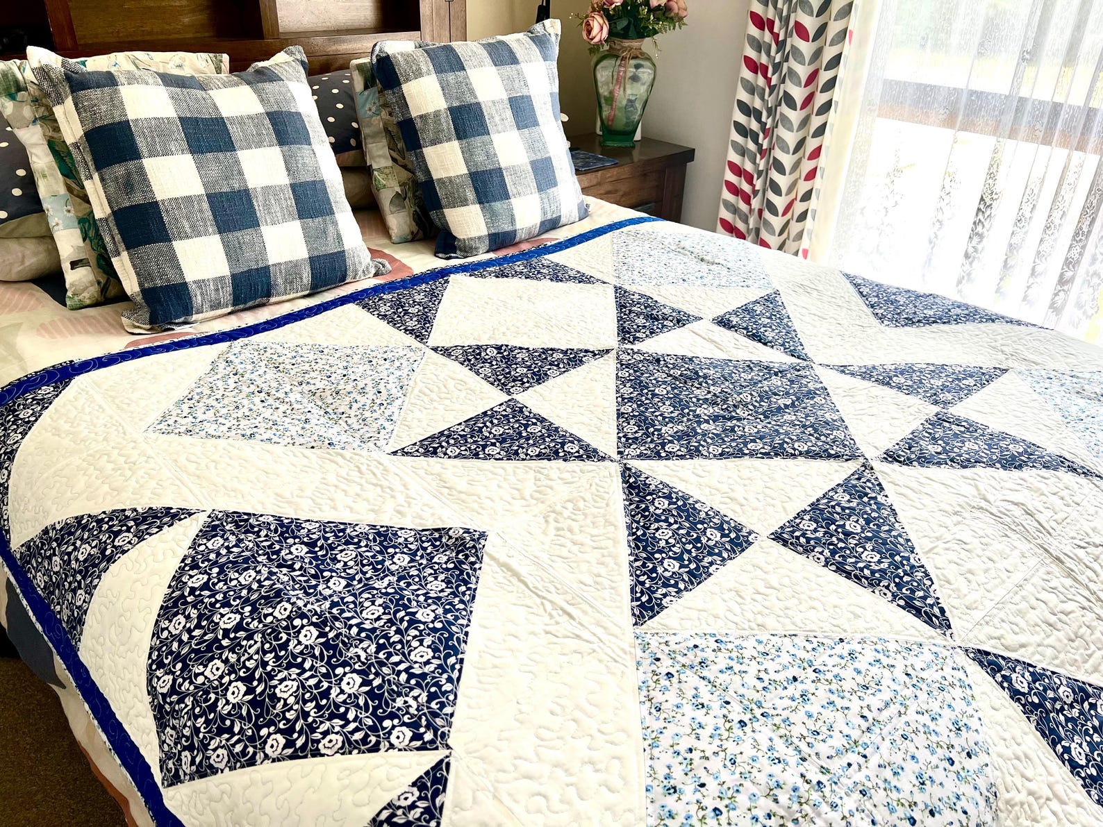 Diamond STAR QUILT PATTERN Easy Step by Step Pattern for Anyone Wishing ...