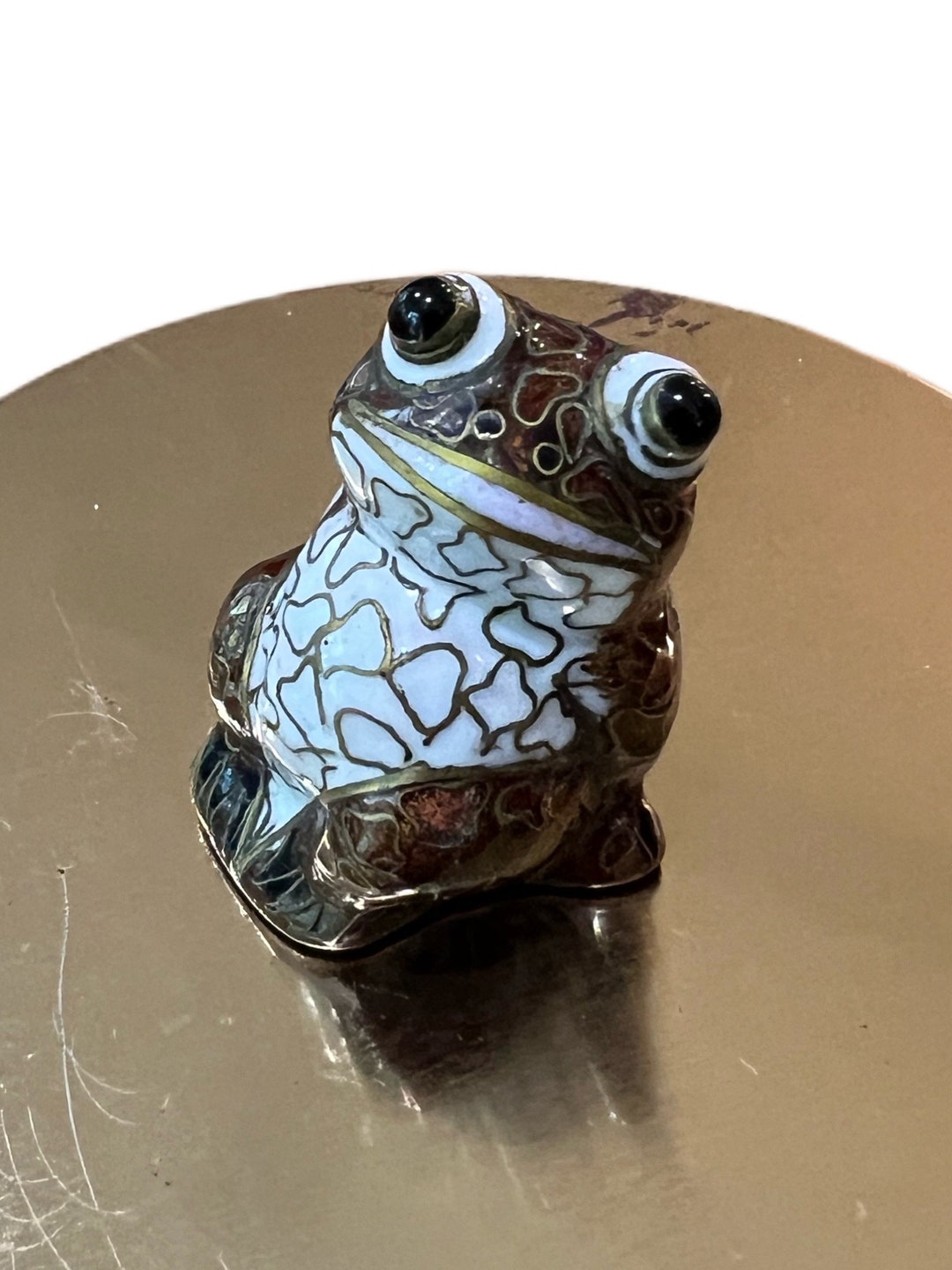 Vintage Chinese Cloisonne Frog/toad - Etsy