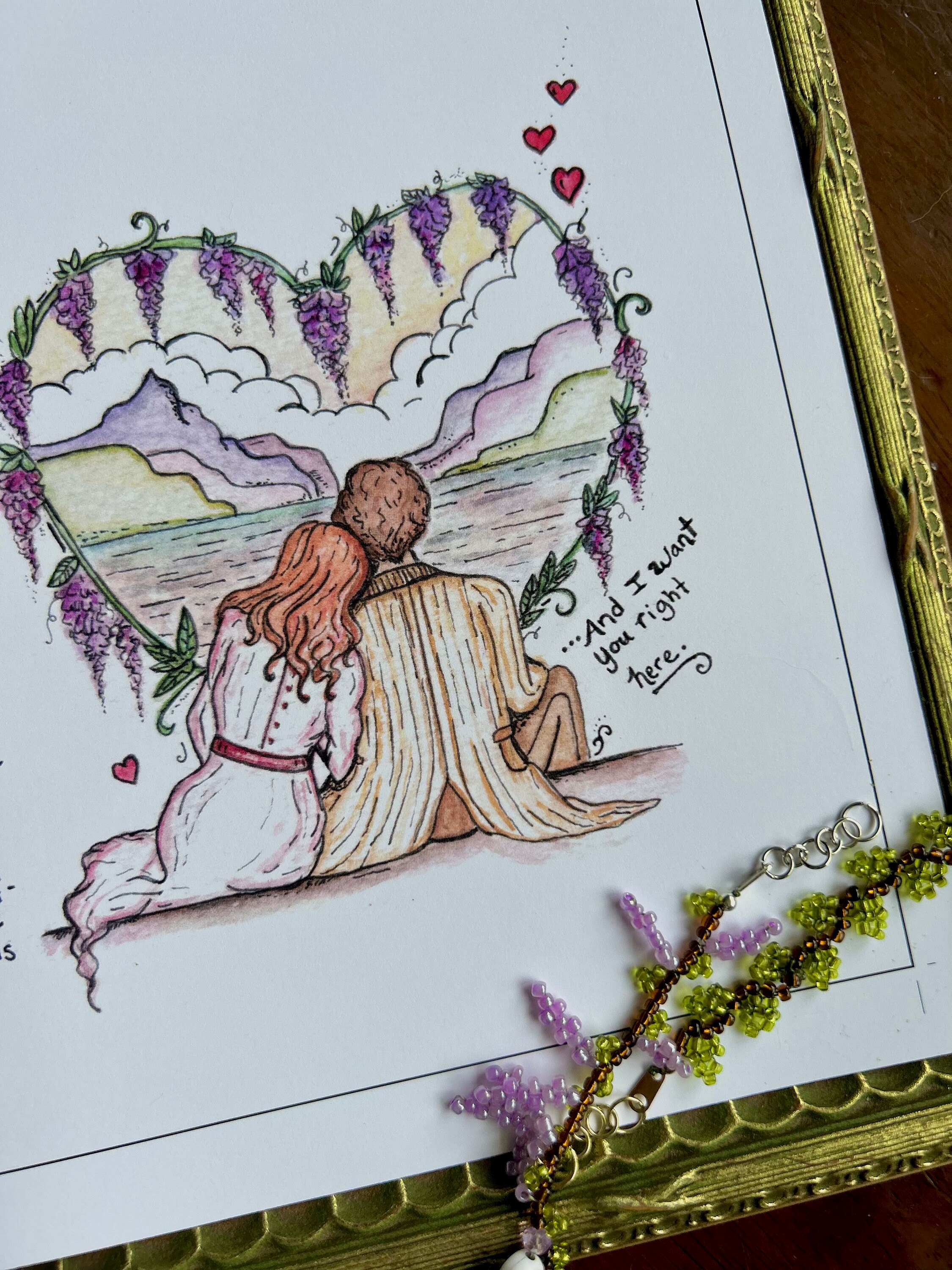 The Lakes Color Palette Watercolor Illustration 8x10 Print - Etsy