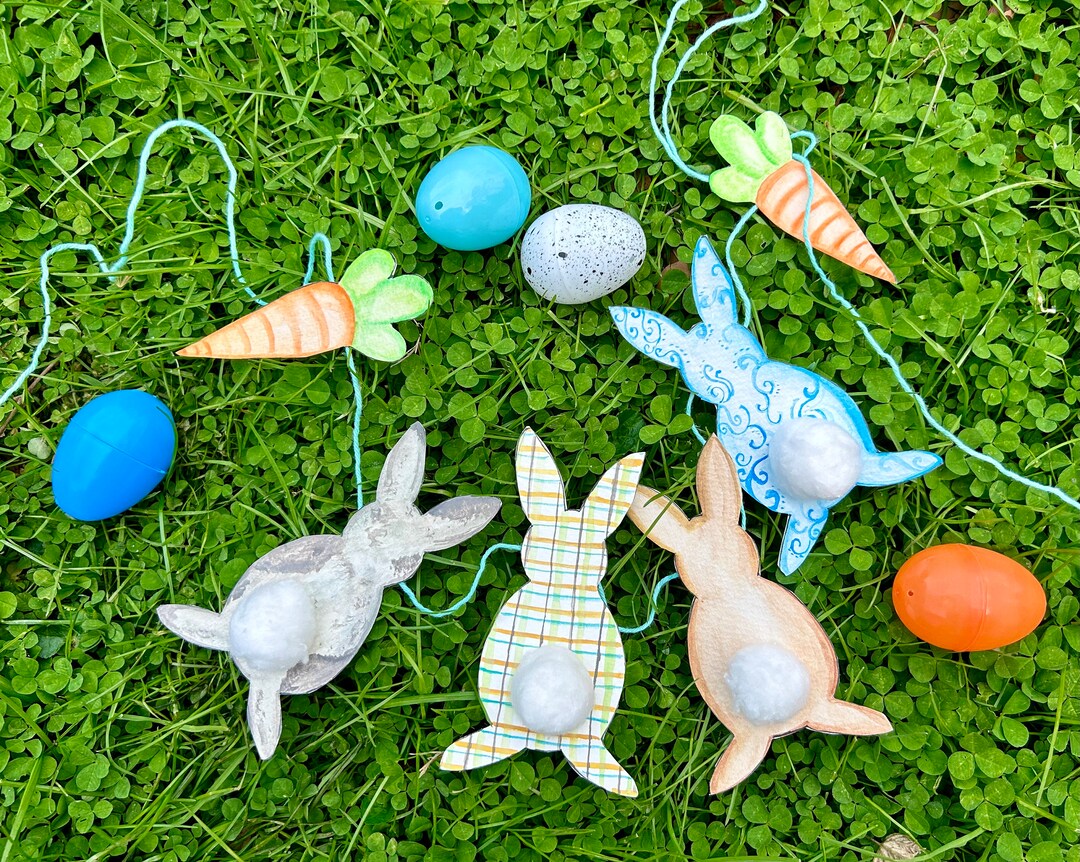 Bunny Garland Printable Pattern for Easter or Nursery - Etsy