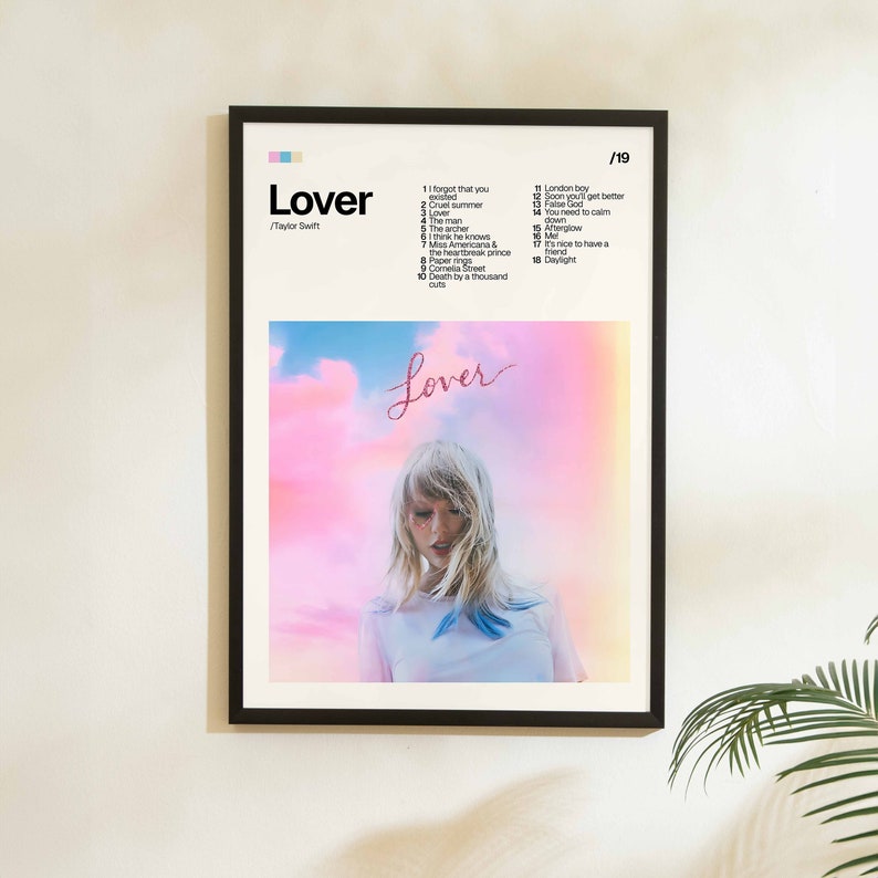 Poster Album, Lover, Taylor Swift ,digital Print - Etsy